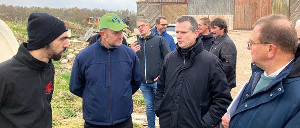 Fabrice Couturier et Xavier Bailly ont accueilli le nouveau préfet de ...